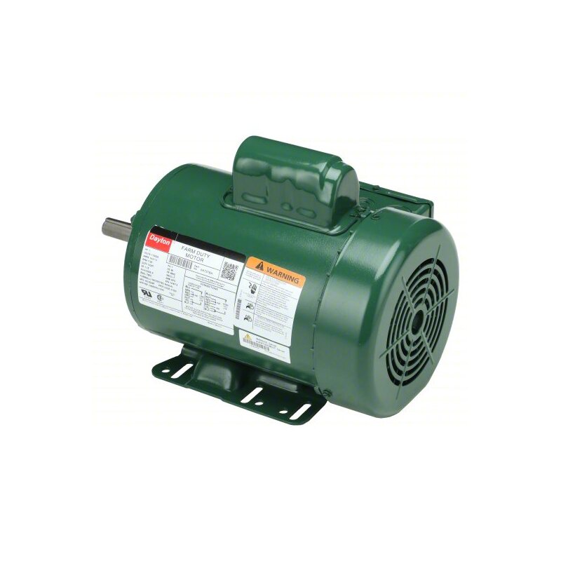 Motor TEFC de 1 HP, 1725 RPM, 60 Hz, base rígida